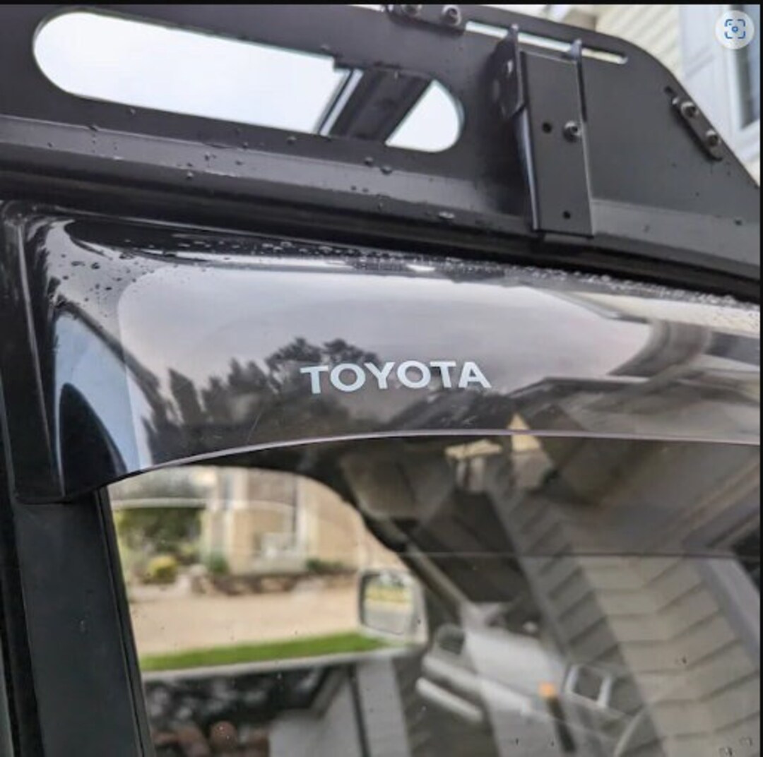 X4 Toyota Rain Visor Decal Sticker Logo Emblem Die-cut Car Sticker - Etsy