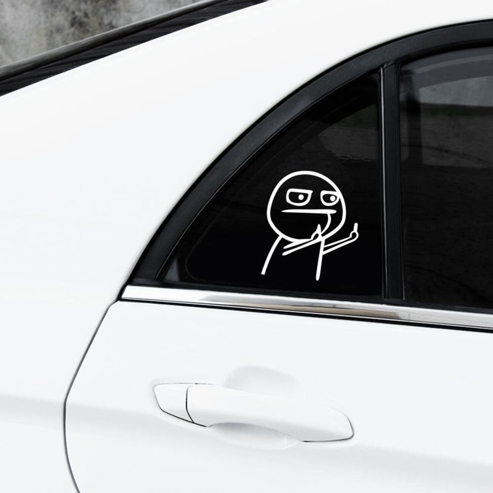 MIDDLE FINGER FUNNY Decal Sticker Vinyl Sticker Car - Etsy