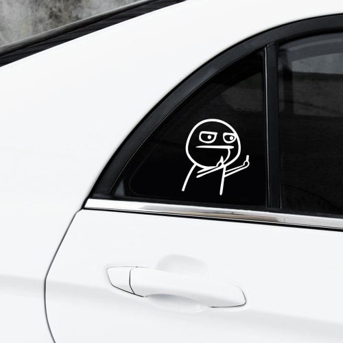MIDDLE FINGER FUNNY Decal Sticker Vinyl Sticker Car - Etsy