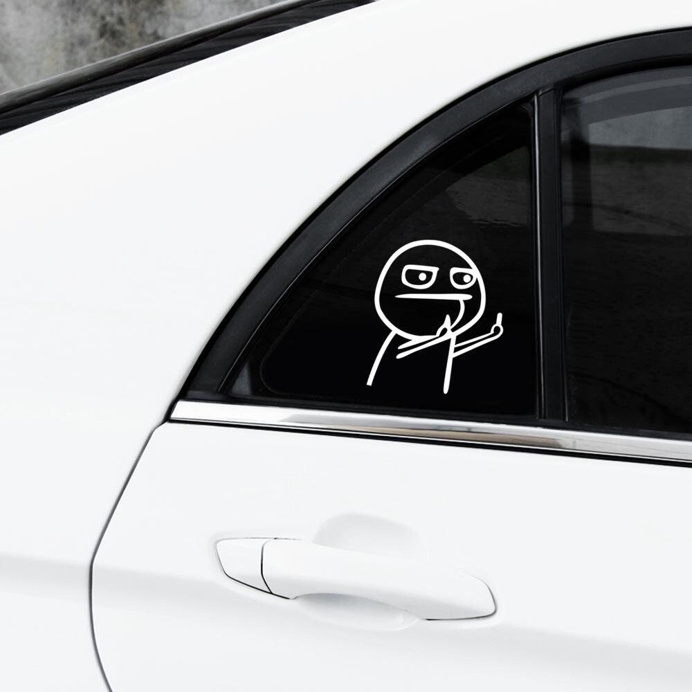 MIDDLE FINGER FUNNY Decal Sticker Vinyl Sticker Car - Etsy