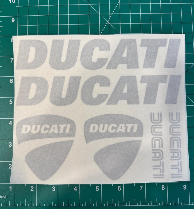 Ducati Logo Vinyl Decals Stickers - Etsy