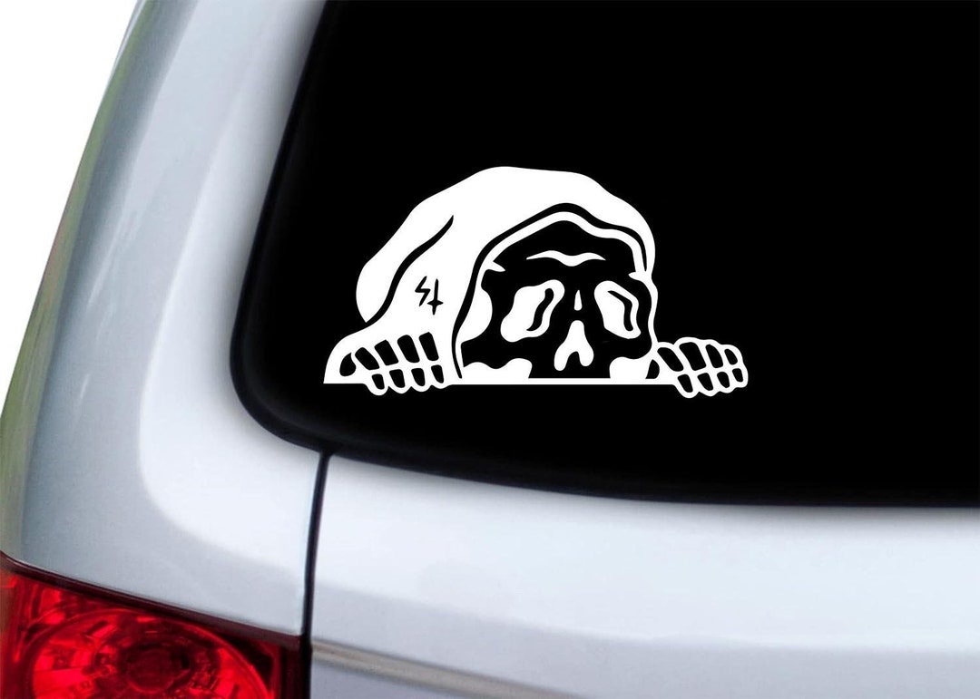 Lurking Class Grim Reaper Peeker Decal Sticker - Bumper Sticker - Etsy