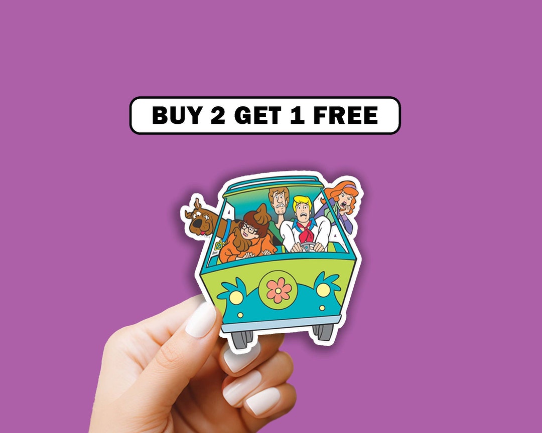 Mystery Machine Van Sticker Cartoon Waterproof Sticker - Etsy