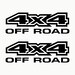 4x4 off Road 4WD Sticker Pack of 2 for Car - Etsy