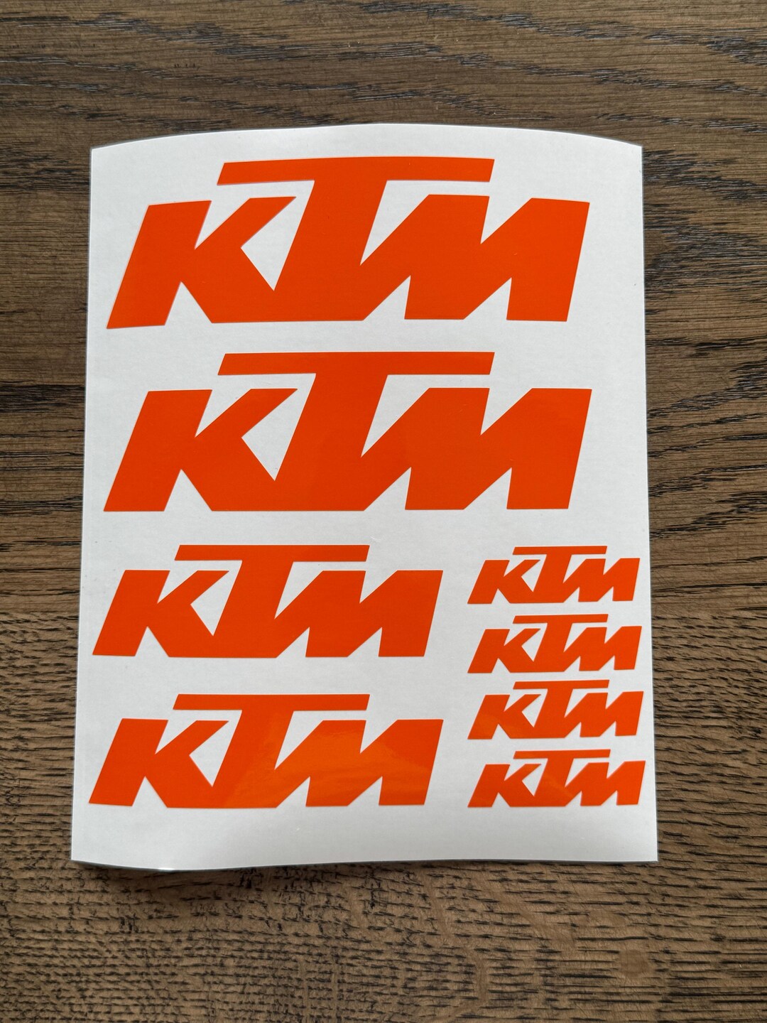 8x KTM Logo Die Cut Decals Vinyl Stickers - Etsy