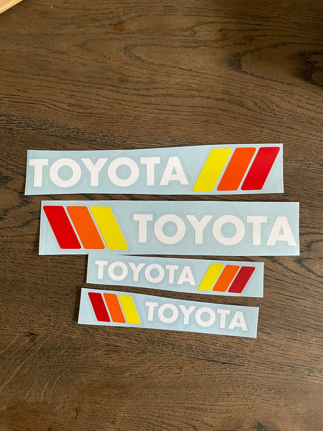 Toyota Vintage 80s Logo Custom Die-cut Car Sticker - Etsy
