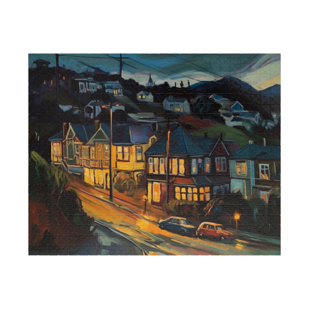 Puzzle | Wellington New Zealand | 500 Piece Puzzle | 1000 Piece Puzzle ...