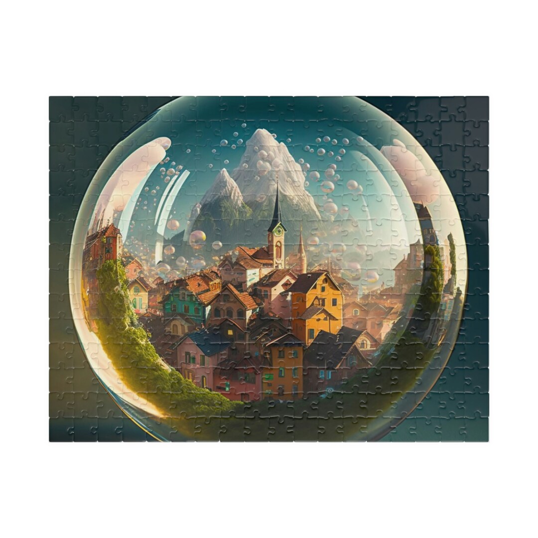 Puzzle | Bubble Village | 500 Piece Puzzle - Etsy