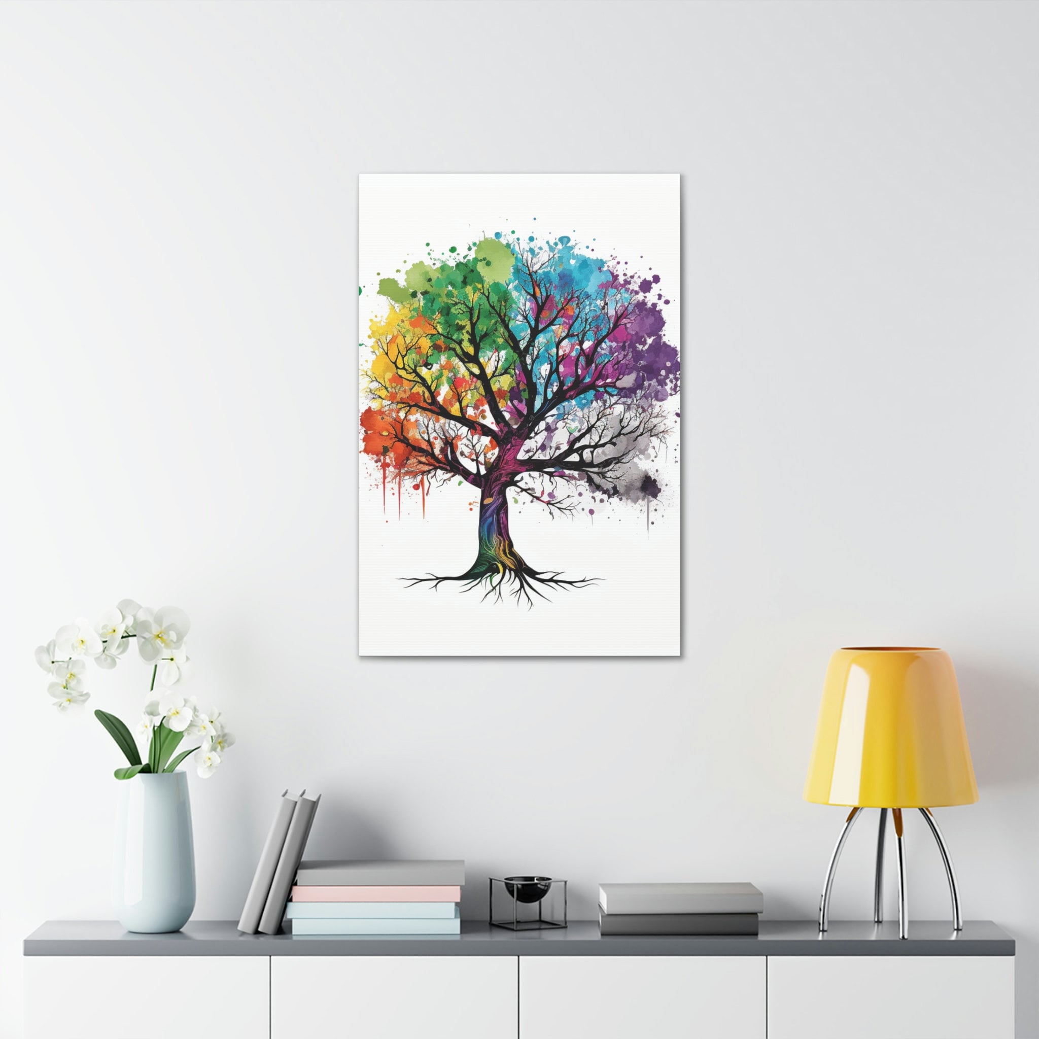 Tree of Life Canvas Wall Art, Tree of Life Painting, Tree of Life ...