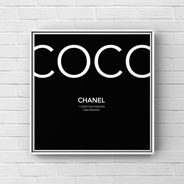 Coco Chanel Poster - Etsy