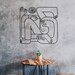 Abstract Faces Metal Line Wall Art: Modern Home Decor - Etsy