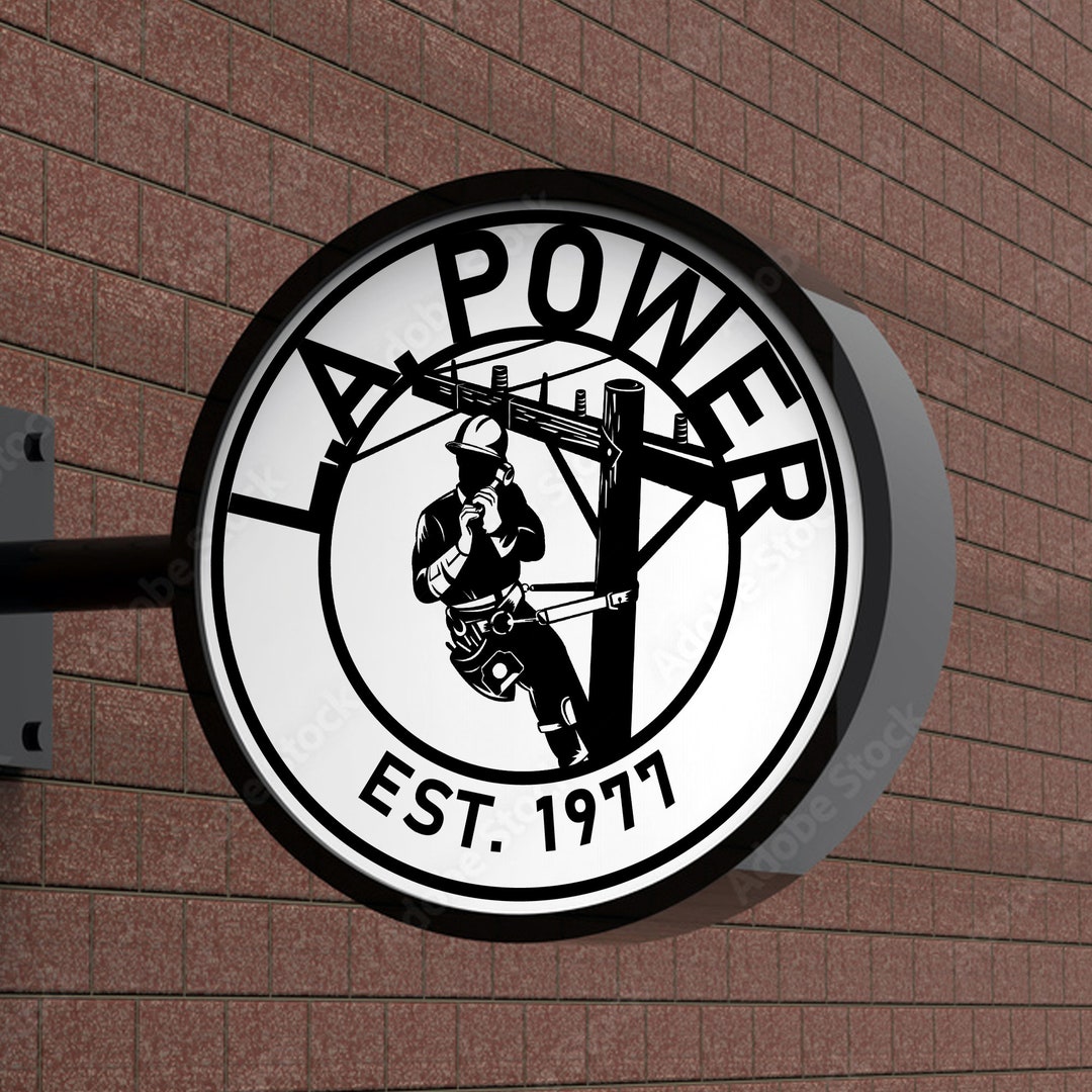 Custom Lineman Metal Wall Sign: Personalized Business Decor - Etsy