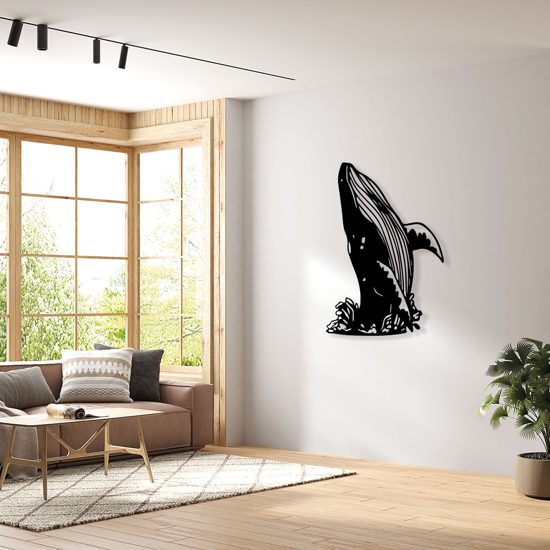 Orca Metal Wall Art, Whale Metal Wall Decor, Sea Lovers Gift ...