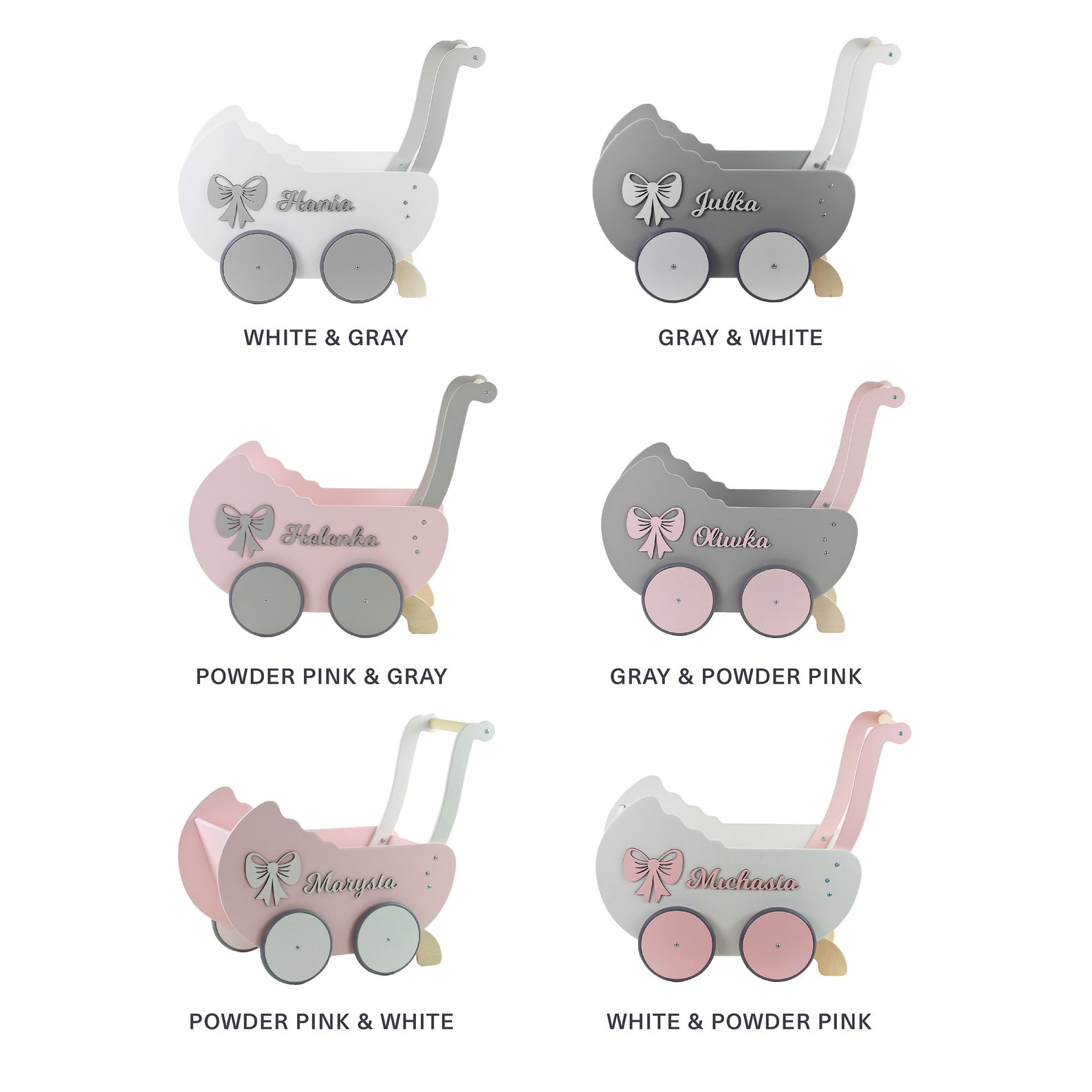 Wooden Doll Stroller, 1th Birthday Gift, 1 Year Old Baby, Toddler ...