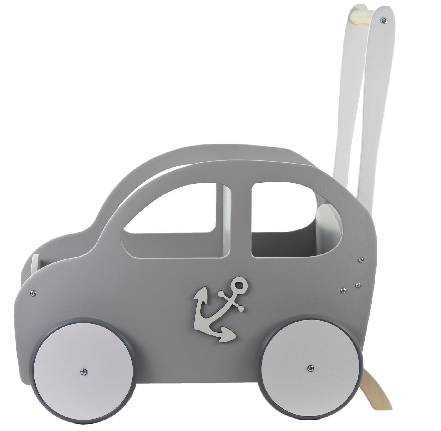 MONTESSORI Kids Car Toy, Wooden Pusher, 1st Birthday Gift, Personalized ...