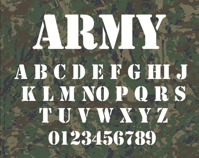 Stencil Font Ttf Svg Top Secret Military Font Army Font Military ...