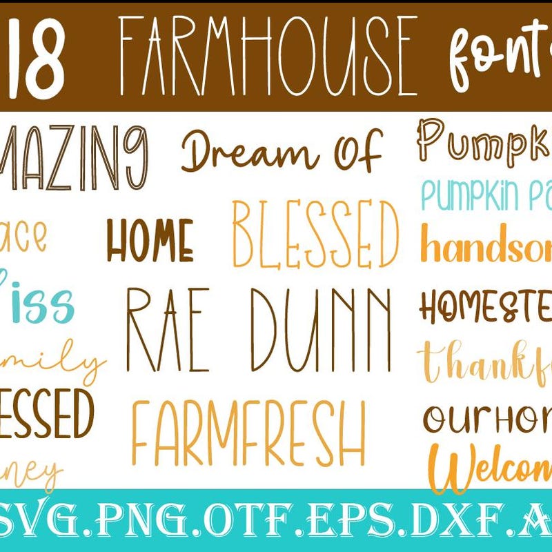 Rae Dunn Font - Etsy