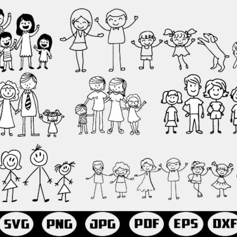 Stick Family - Etsy