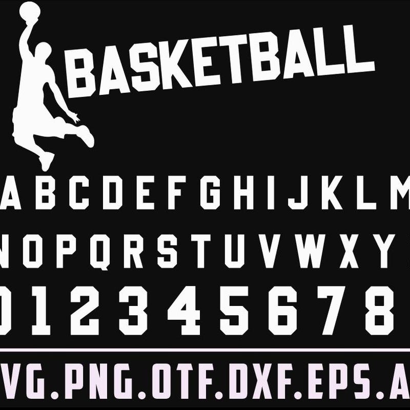 Basketball Font Svg - Etsy