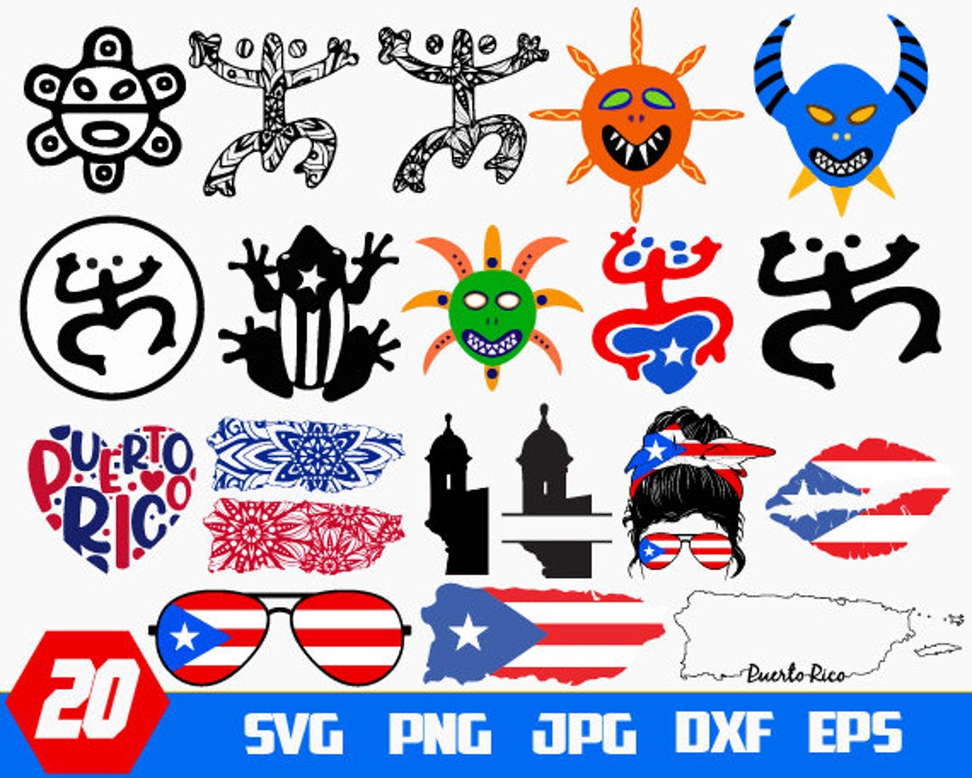 Puerto Rico Svg Taino Svg Puerto Rico Svg Bundle Garita - Etsy Canada