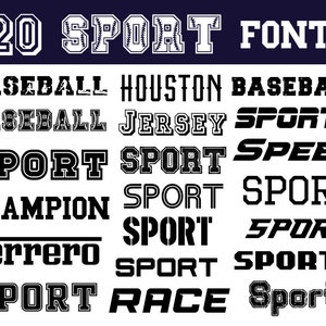 Varsity Fonts OTF SVG Files Varsity Font College Font Sport Font Bundle ...