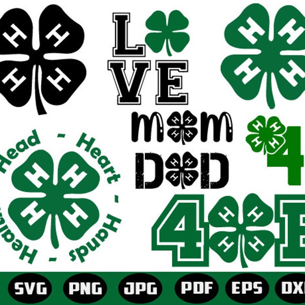 4h Svg - Etsy