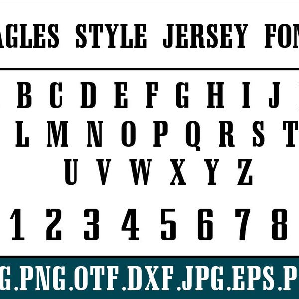 Philadelphia Eagles Font - Etsy