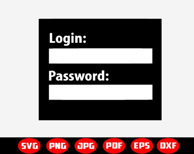 Login Button Svg, Login Button Cut Files, Computer Svg, Laptop Svg ...