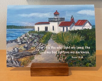 Lighthouse Scripture Painting - Etsy