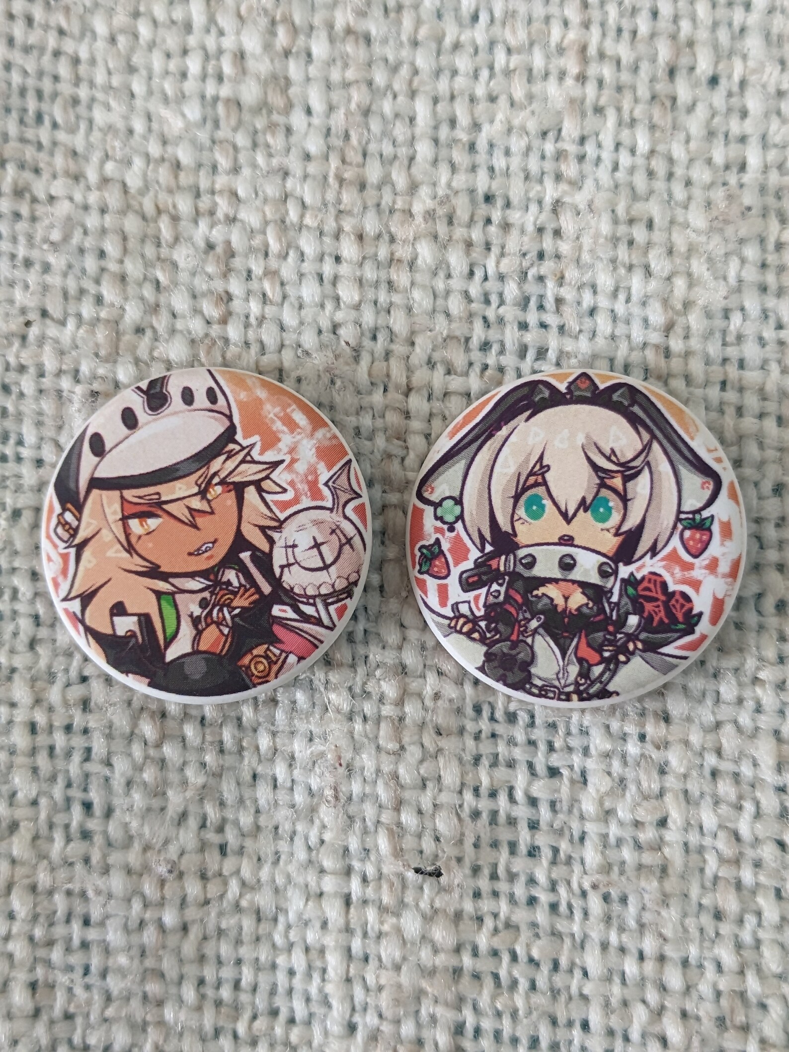 Guilty Bunnies I Guilty Gear Xrd Button Pins ramlethal & Elphet ...