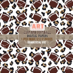 Leopard Football Digital Paper: Cheetah Print Texture (JPG) - Etsy