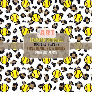 Leopard Softball Print: Cheetah Texture Digital Paper (JPG) - Etsy
