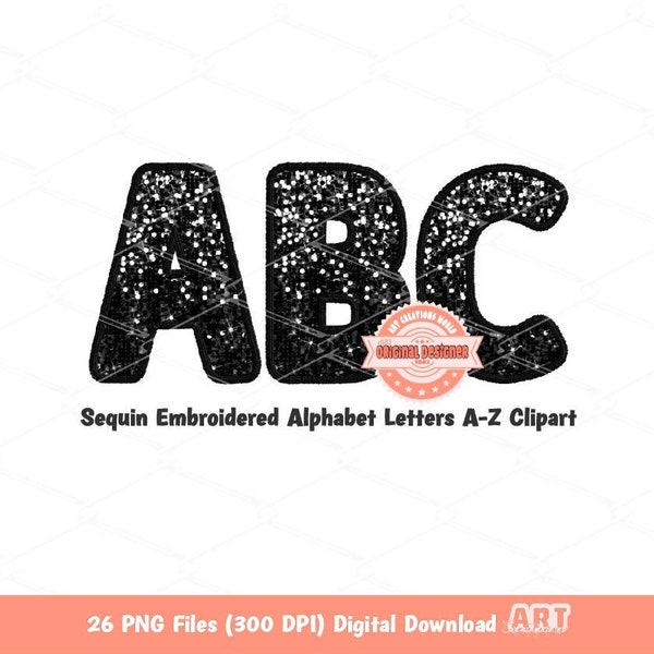 Sequin Letters Png - Etsy