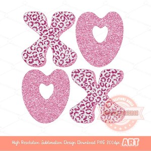 Xoxo Pink Glitter Leopard PNG, Original Glam Sparkle Pastel Pink ...