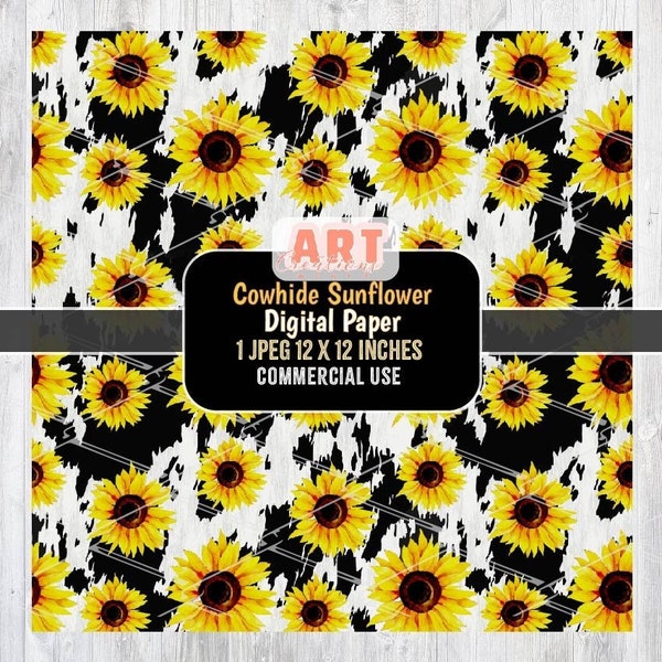 Cow and Sunflower Background - Etsy