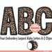 Gold Faux Embroidery Dalmatian Spots Letters PNG, Animal Print Alpha ...