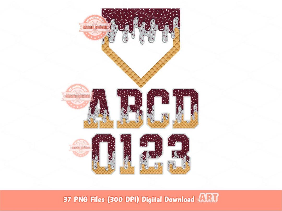 Drippy Sports Alphabet PNG Bundle: Maroon and Silver Grey Letters ...