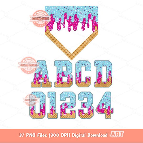 Ice Cream Letters - Etsy