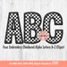 Checkered Letters PNG, Faux Embroidery Alphabet Clipart (digital ...