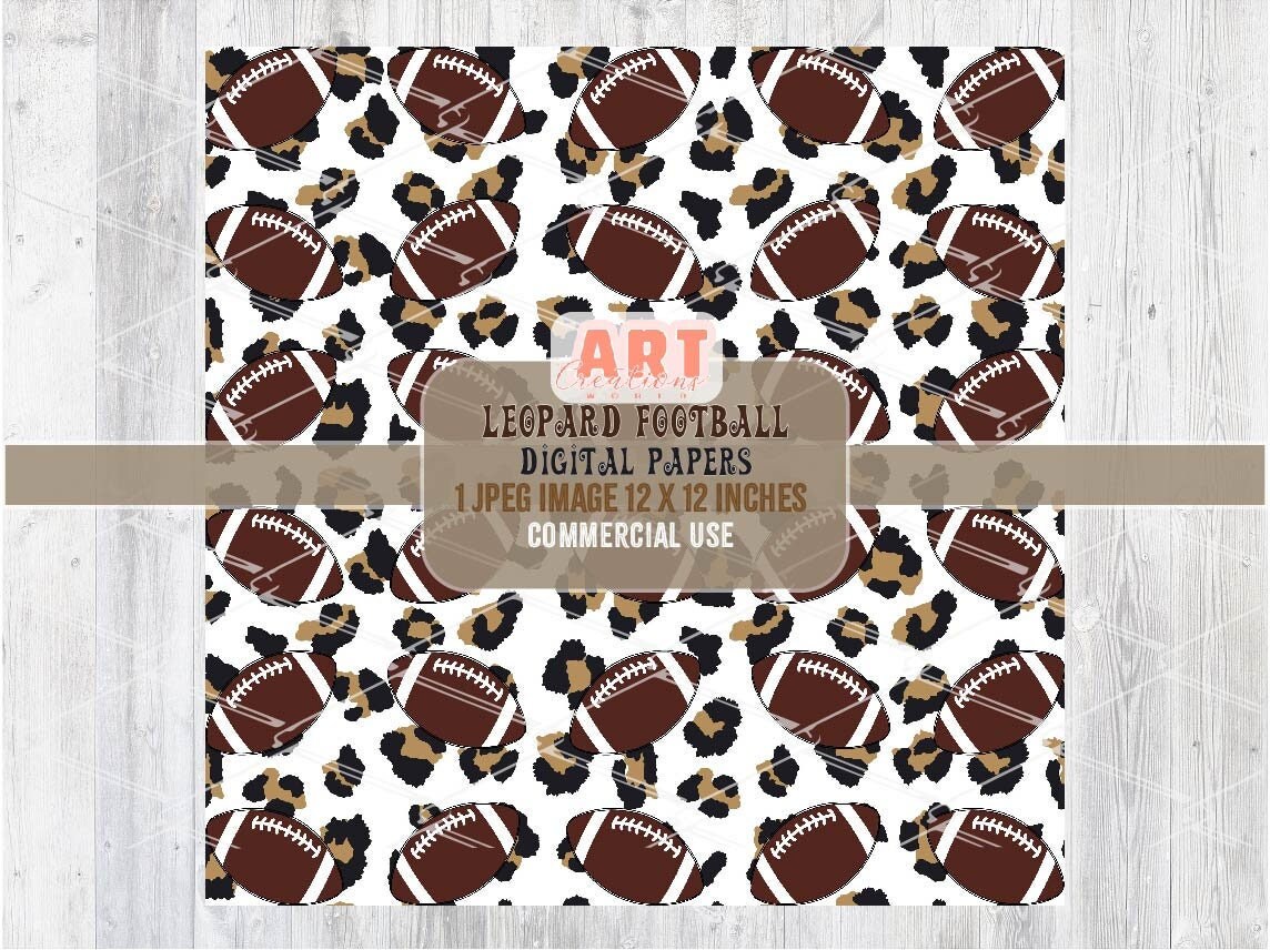 Leopard Football Digital Paper: Cheetah Print Texture (JPG) - Etsy
