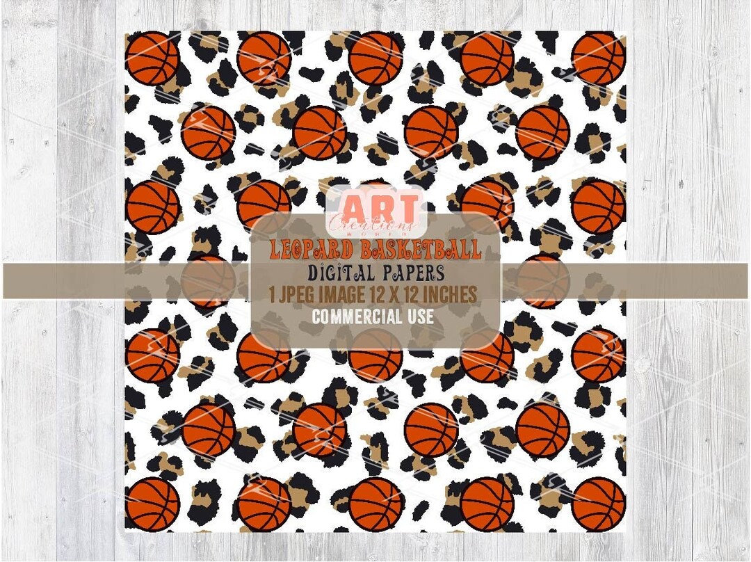 Leopard Basketball Digital Paper: Cheetah Print Texture (JPG) - Etsy