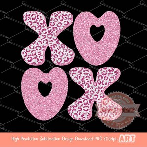 Xoxo Pink Glitter Leopard PNG, Original Glam Sparkle Pastel Pink ...