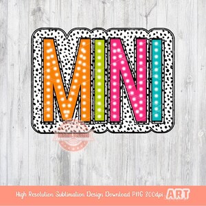 Mini Bright Doodle Dalmatian Dots Letters PNG, Trendy Colorful Layered ...