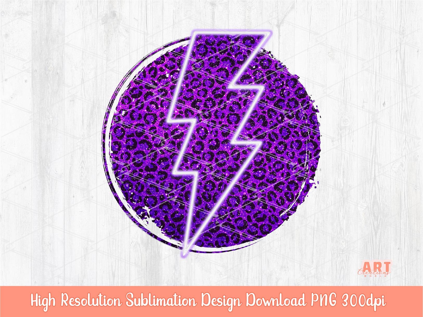 Glitter Purple Leopard Background Sublimation PNG Neon - Etsy
