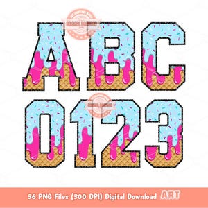 Drip Baseball Alphabet PNG, Drippy Ice Cream Drip Sports Letters and ...