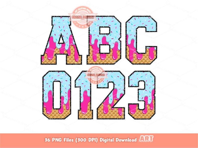 Drip Baseball Alphabet PNG, Drippy Ice Cream Drip Sports Letters and ...