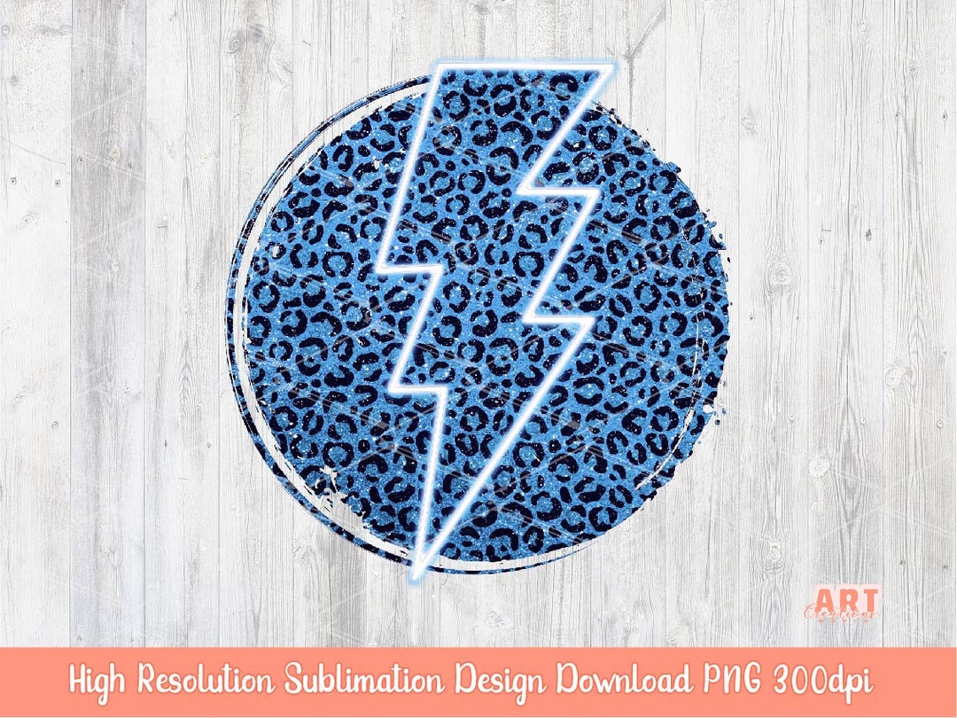 Light Blue Glitter Leopard Background Sublimation PNG | Sky Blue ...