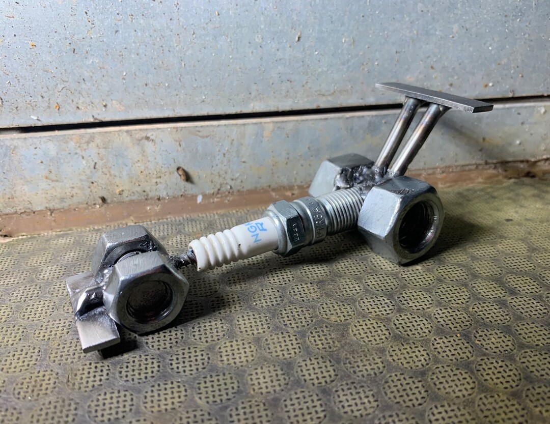 Scrap Metal Art Race Car / Dragster Welded From Nuts Bolts - Etsy