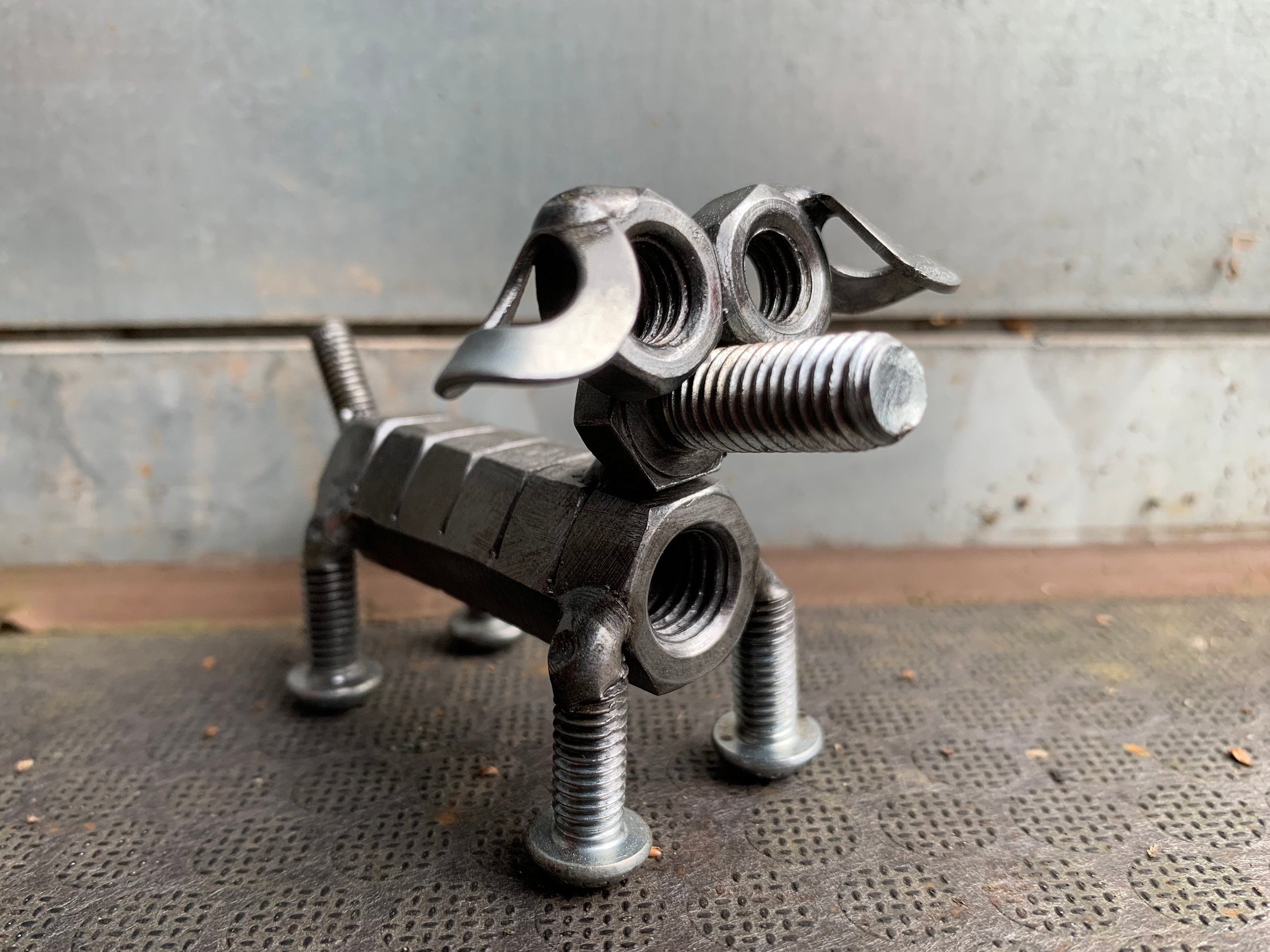 Sausage Dog Handmade From Nuts and Bolts - Etsy
