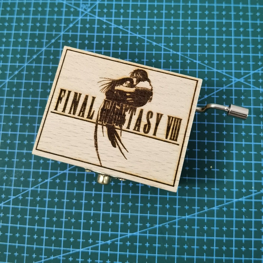 Final Fantasy VIII FF8 Eyes on Me Hand Cranked Wooden Melody Music Box ...